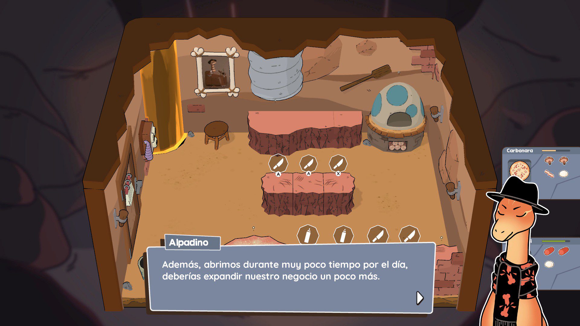 Manitas Kitchen análisis – Un T-Rex que quiere ser pizzero - Gameplay Mini